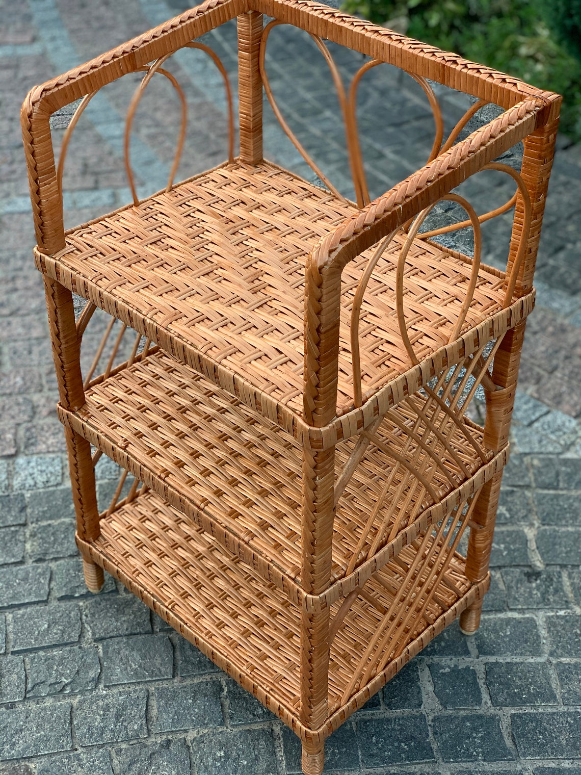 Handmade Wicker Shelf: Natural Woven Storage Unit - Etsy