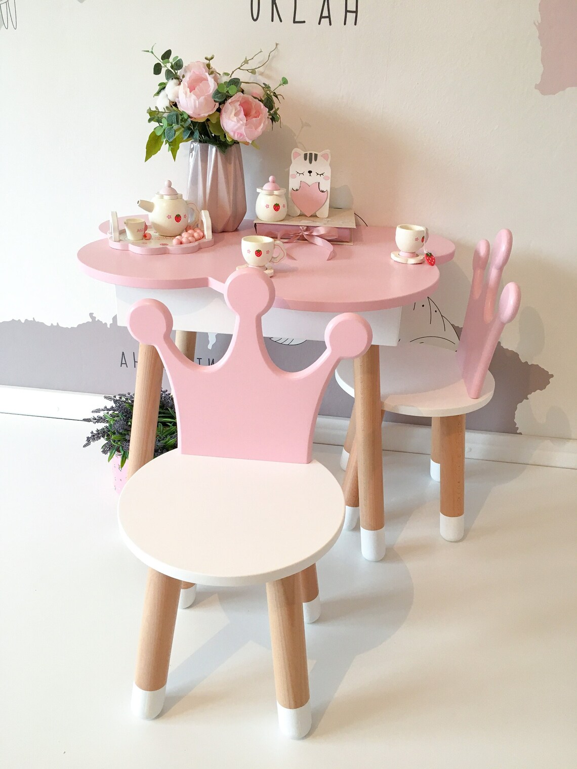 Kids Desk Chair Wooden Chair Animal Chair - Etsy