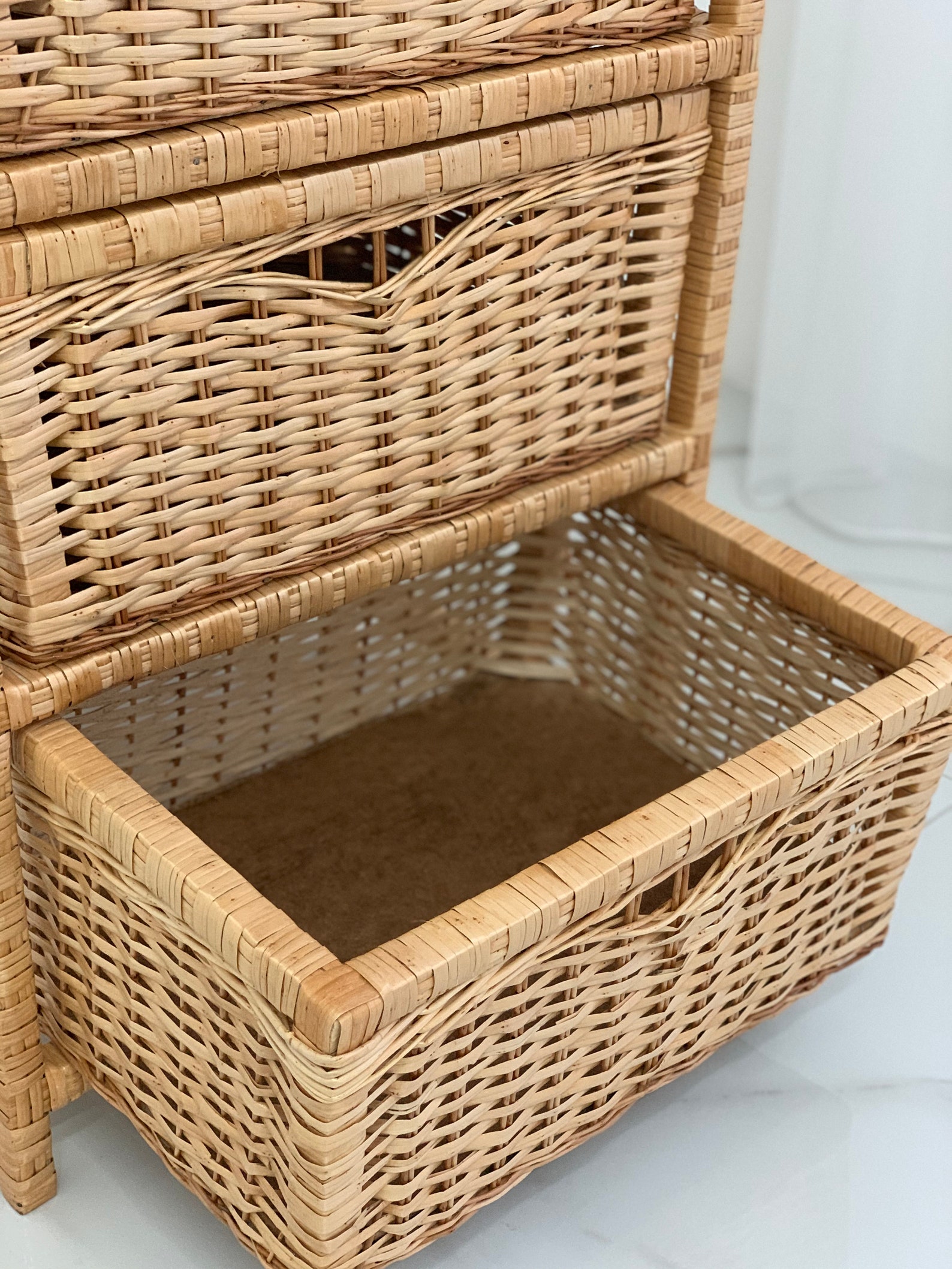 Сhest des tiroirs commode en osier commode 3 tiroirs - Etsy France