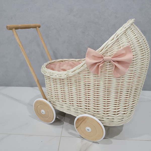 Wicker Doll Pram - Etsy