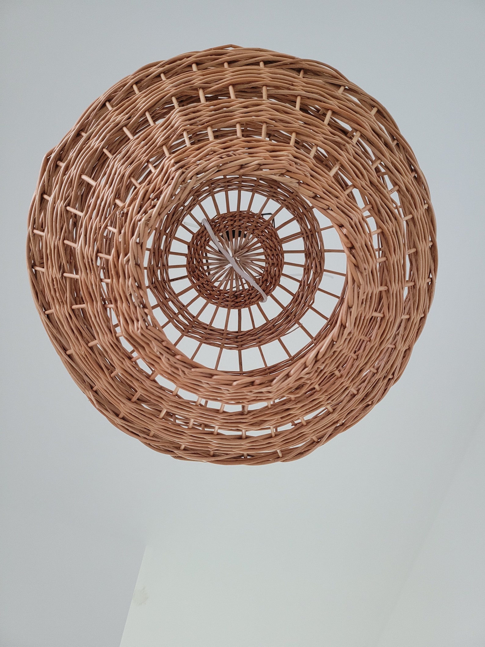 Wicker Lamp Shade, Pendant Light, Ceiling Lampshade Rattan - Etsy