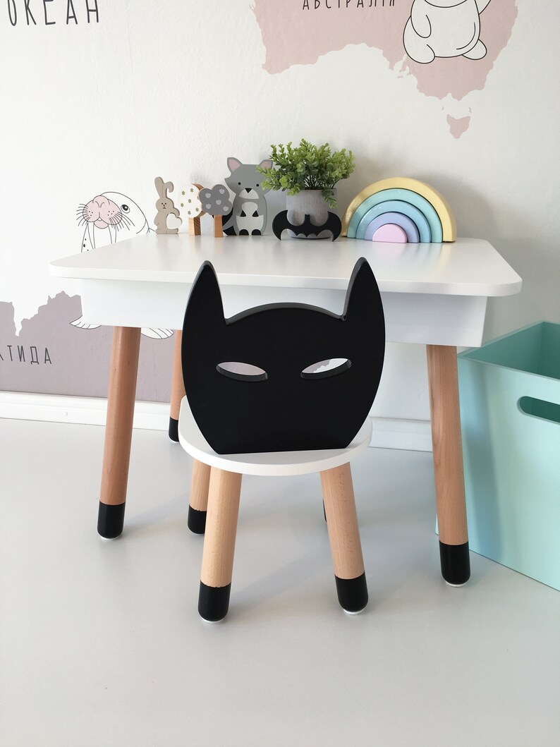 Kids Desk Chair Wooden Chair Animal Chair - Etsy