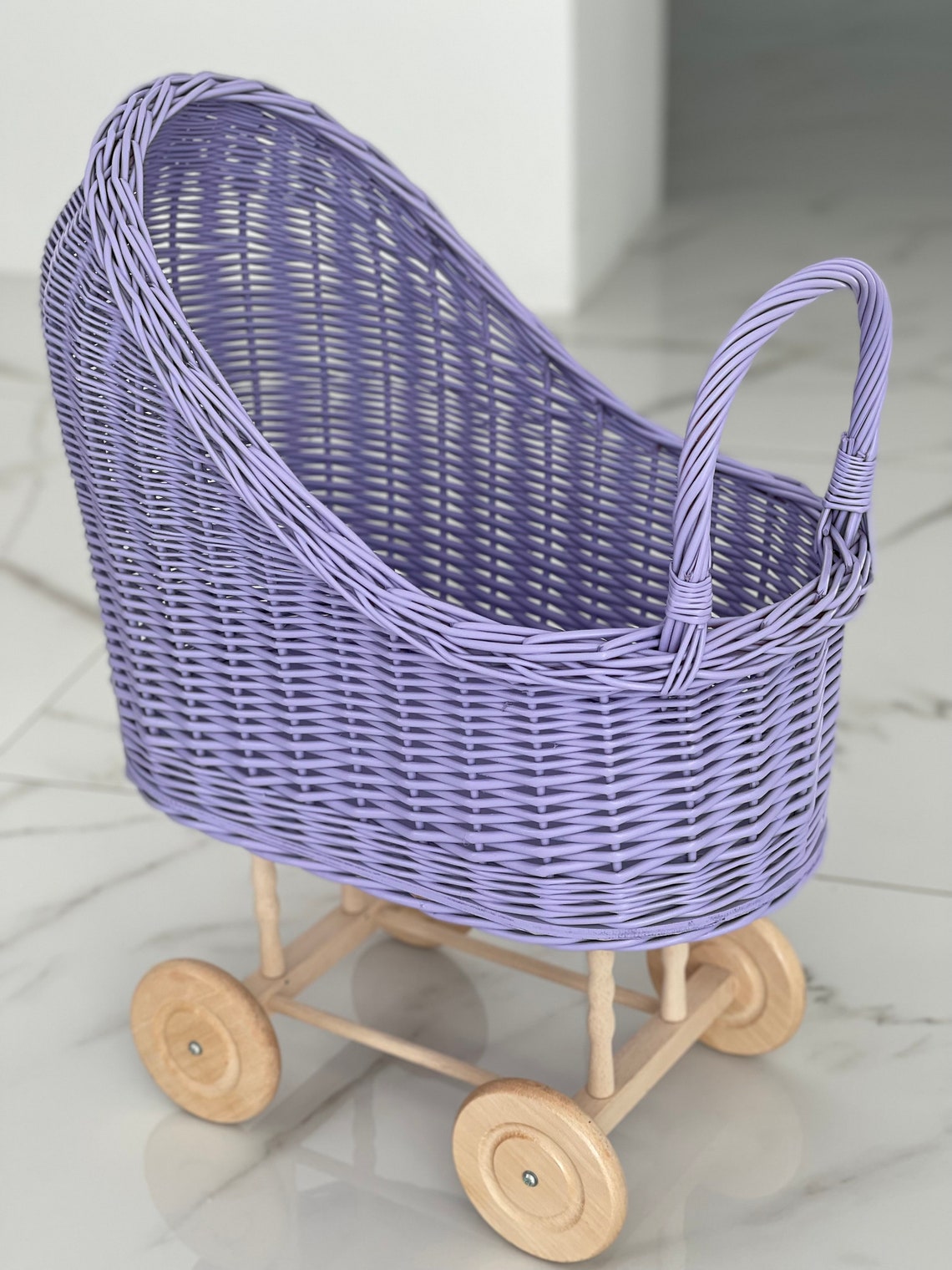 Wicker Baby Carriage Doll Stroller Doll Pram Wicker Doll - Etsy
