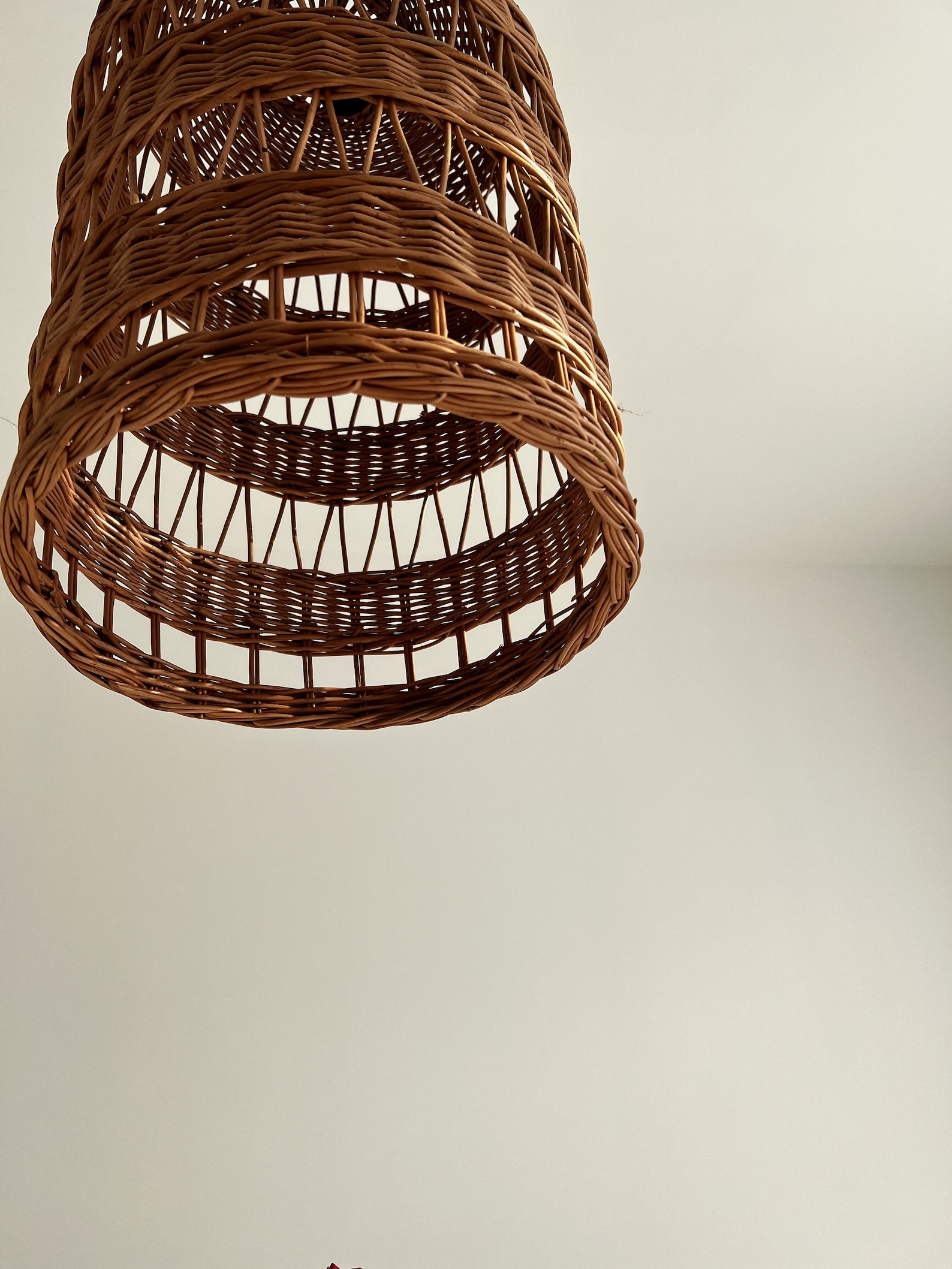 Rattan Pendant Light Boho Woven Pendant Light Wicker Rattan - Etsy