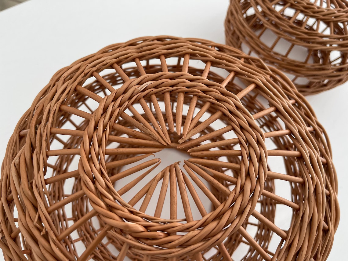 Wicker Lamp Shade Ceiling Lampshade Rattan - Etsy