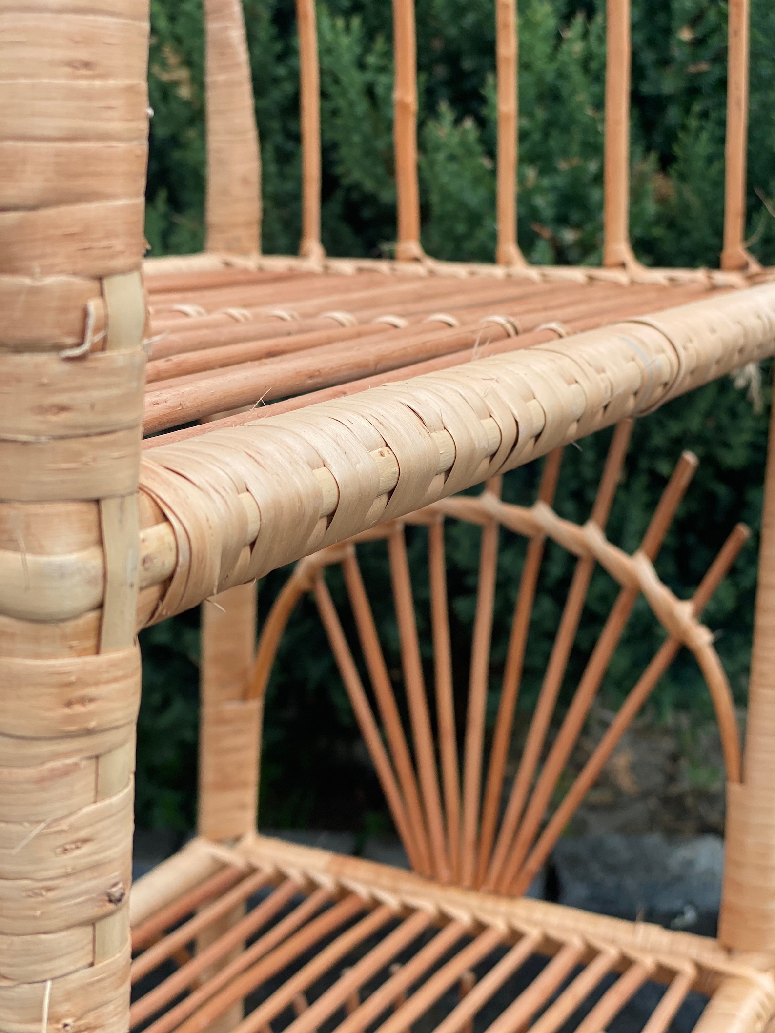 Wicker Shelving Unit Wicker Bookshelf Wicker Book Shelf - Etsy