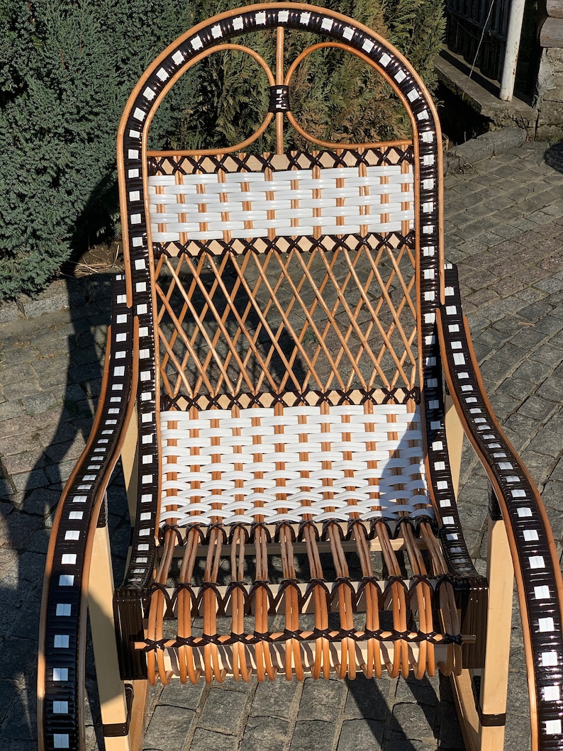 Wicker Rocking Chair Organic Rattan Rocking Chair Willow | Etsy