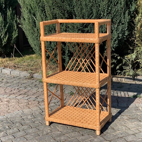 Wicker Shelf Storage Shelf 2/3/4/5-shelf Unit Available - Etsy