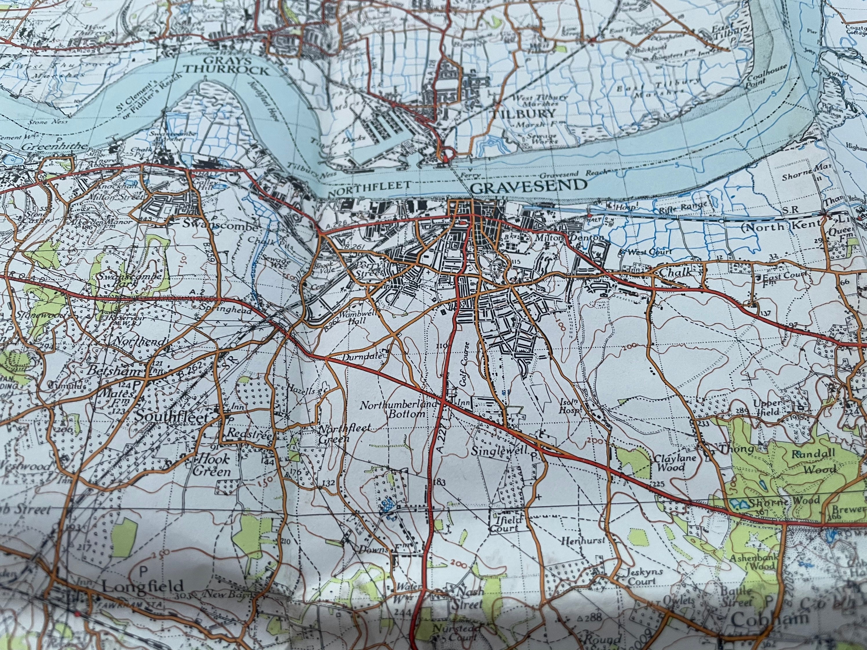 Vintage Ordnance Survey Map London South East Paper - Etsy