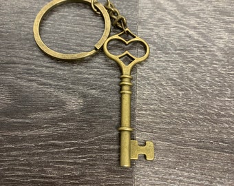 Skeleton Key Charm - Etsy