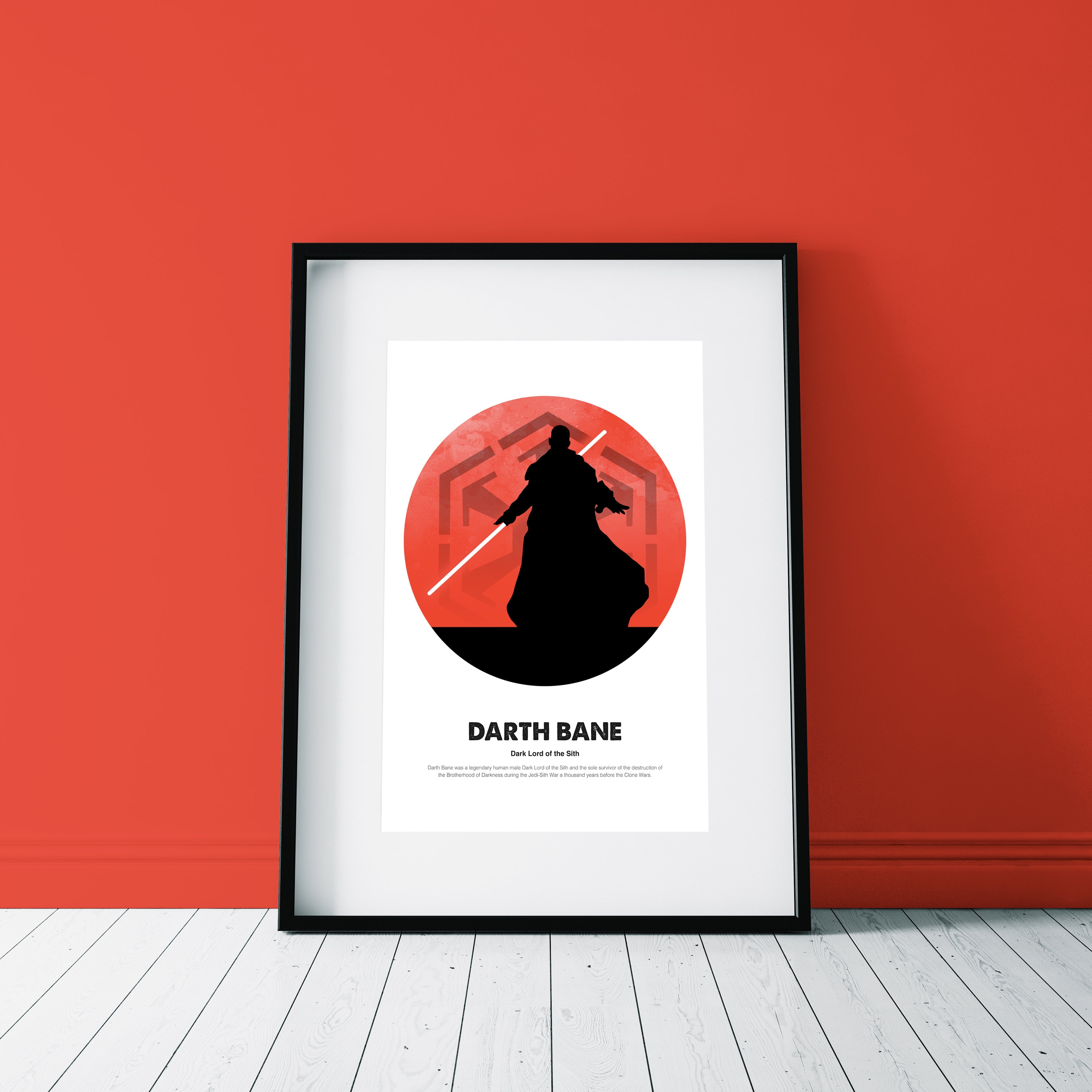 Darth Bane Star Wars Poster A3 Prints Art & Collectibles Digital Prints ...