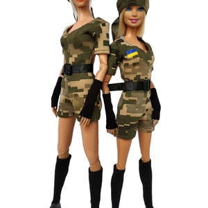 Handmade Camouflage Military Uniform: Clothes for Doll 11.5-12 Inch - Etsy