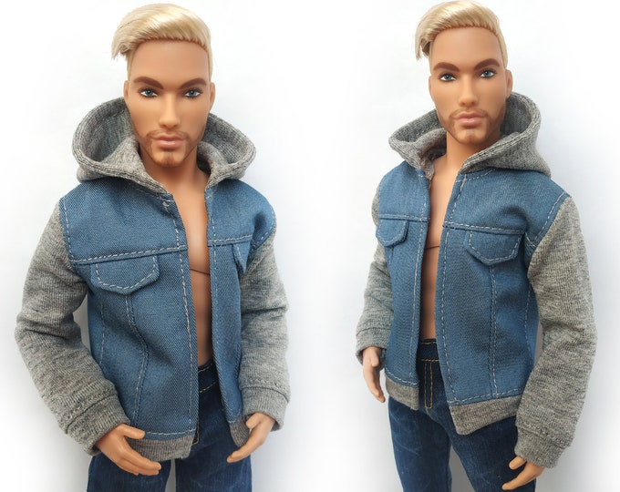 Doll Clothes Denim Jacket for Male Doll 12 Inch Doll - Etsy