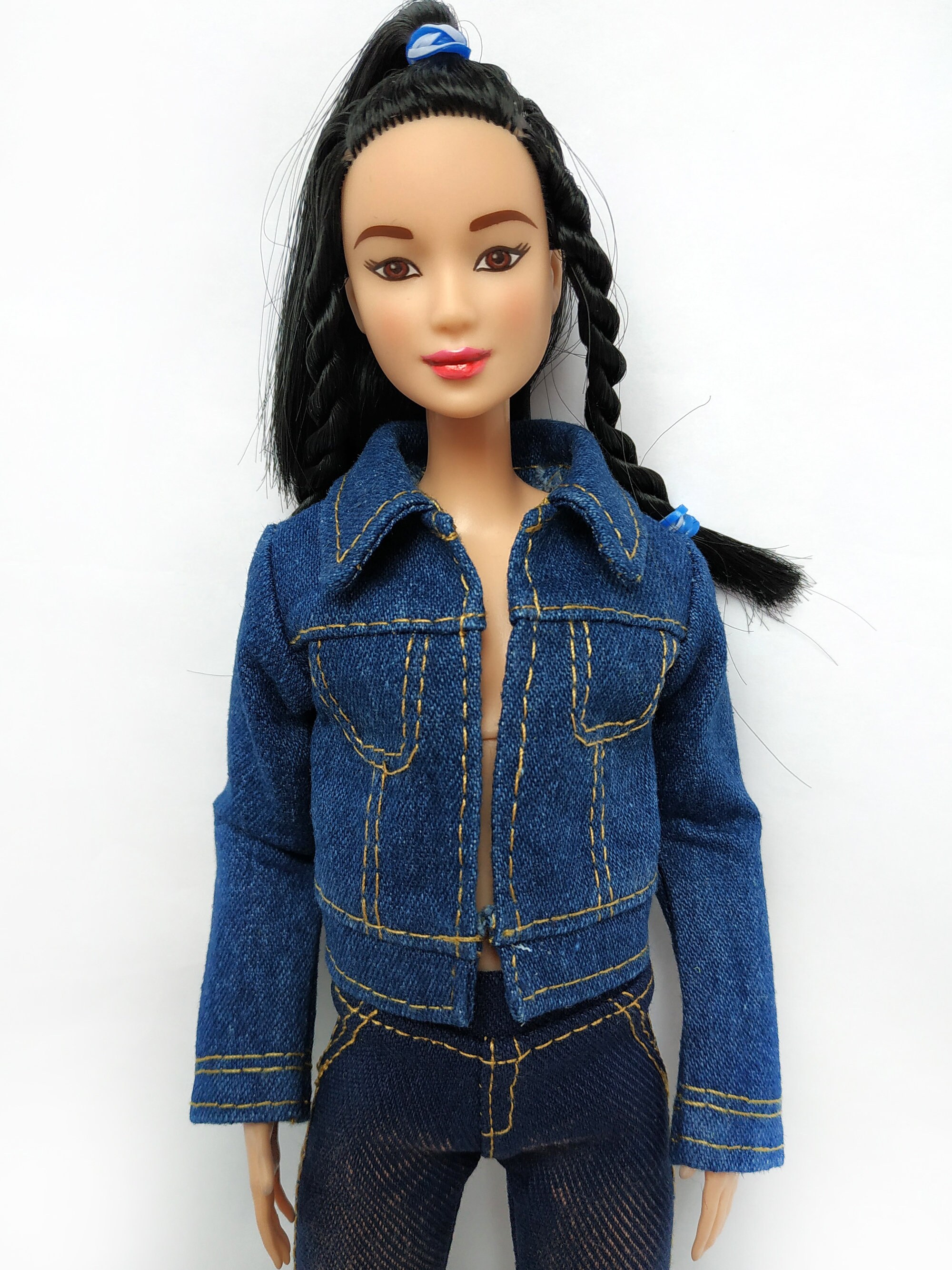 Doll clothes denim jacket for doll 11.5 12 in doll - Etsy 日本