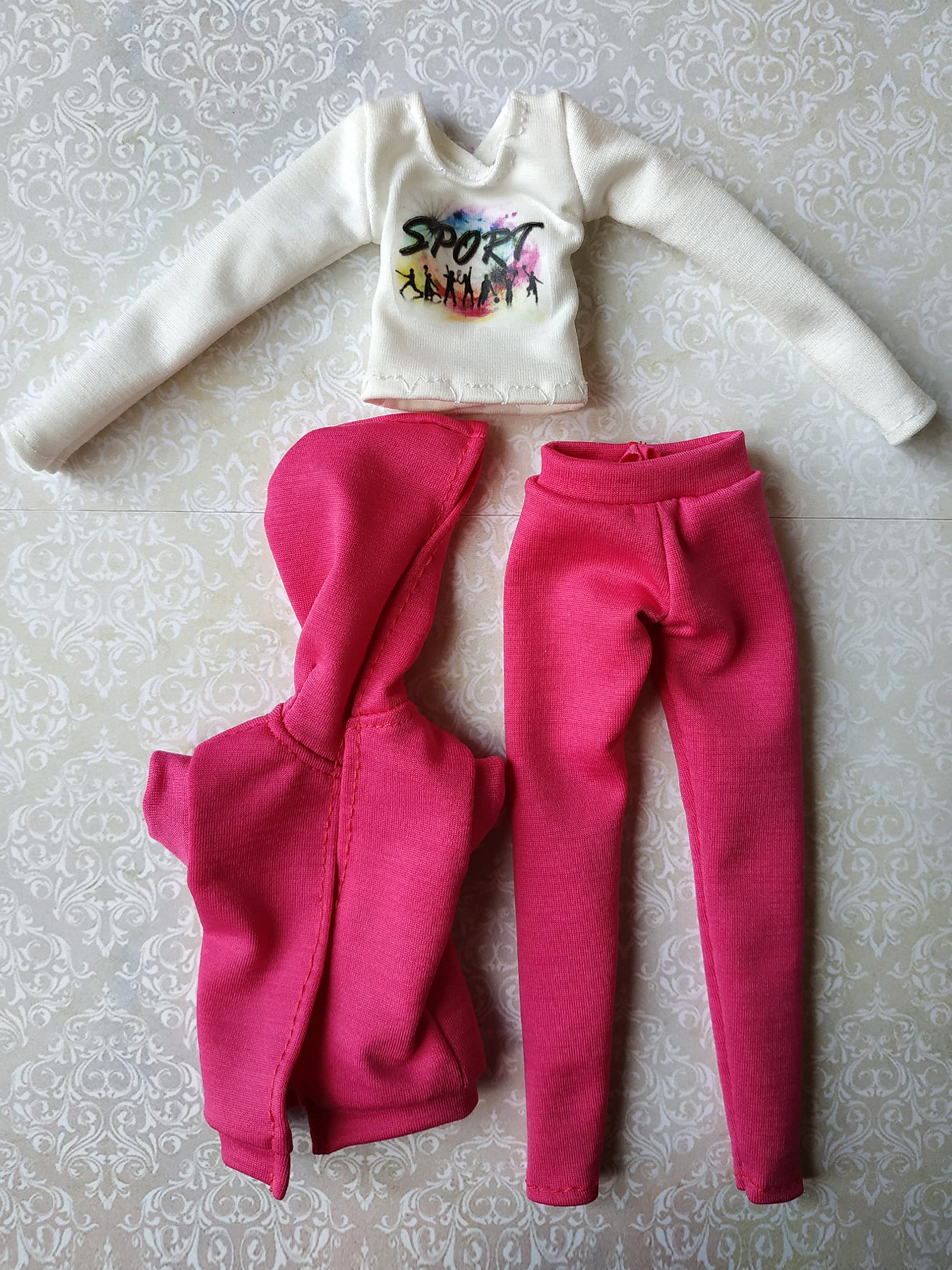 Barbie doll clothes Barbie tracksuit Barbie blouse vest | Etsy