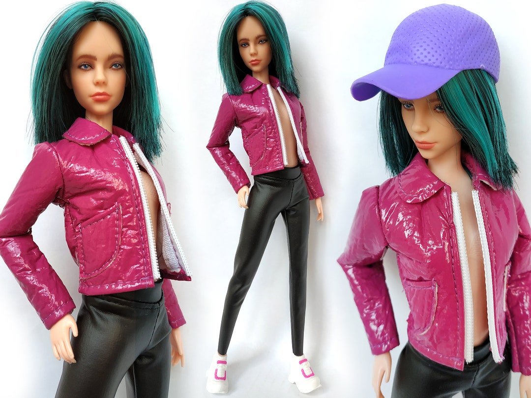 Handmade Jacket, Leather Pants: Clothes for Doll 11.5 Inch, 1/6 Scale ...