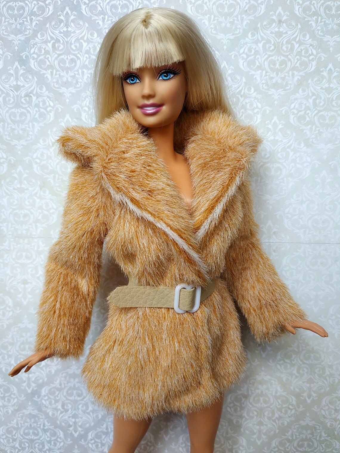 Barbie Clothes Barbie Fur Coat Barbie Winter Clothes Etsy