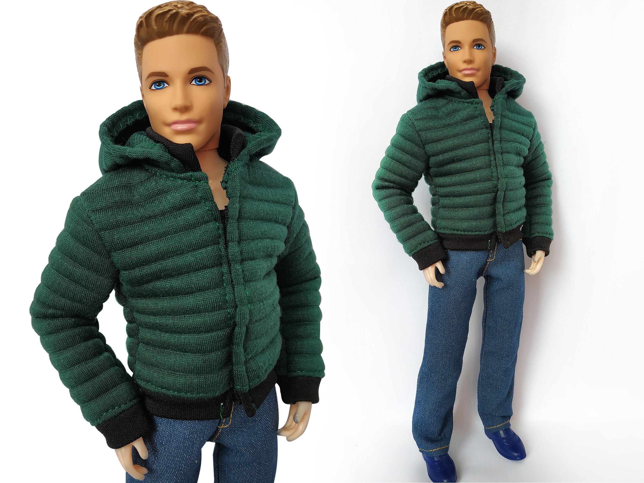 Doll Clothing Ken jacket Ken doll clothes Made to move Ken sweater and ...