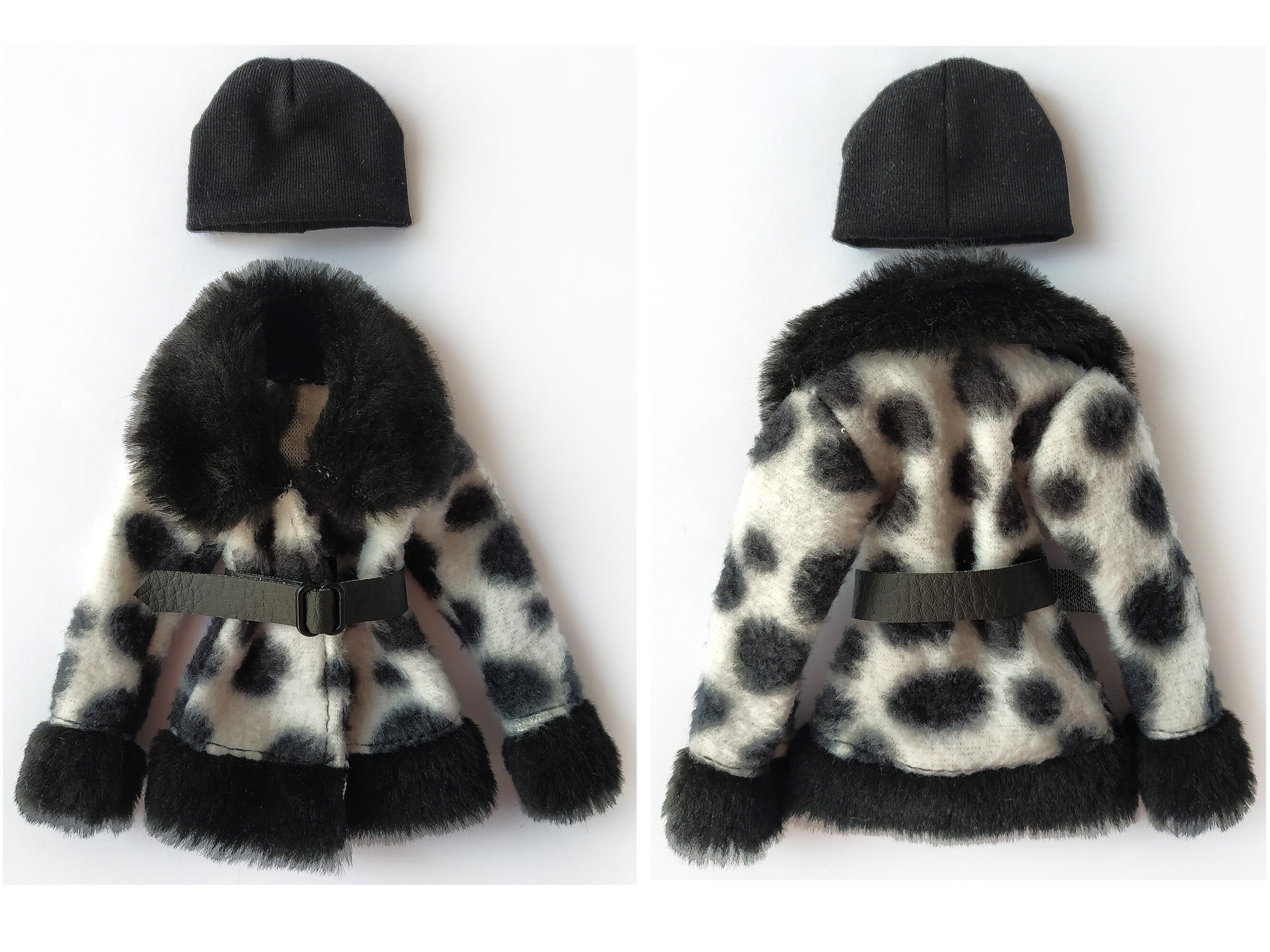 Barbie Clothes Barbie Fur Coat And Hat Barbie Winter Coat Etsy