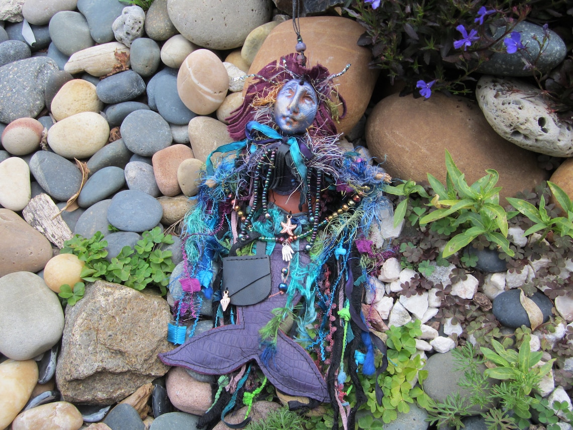 Mermaid Goddess Doll OOAK Spirit of the Deep Doll Handmade - Etsy