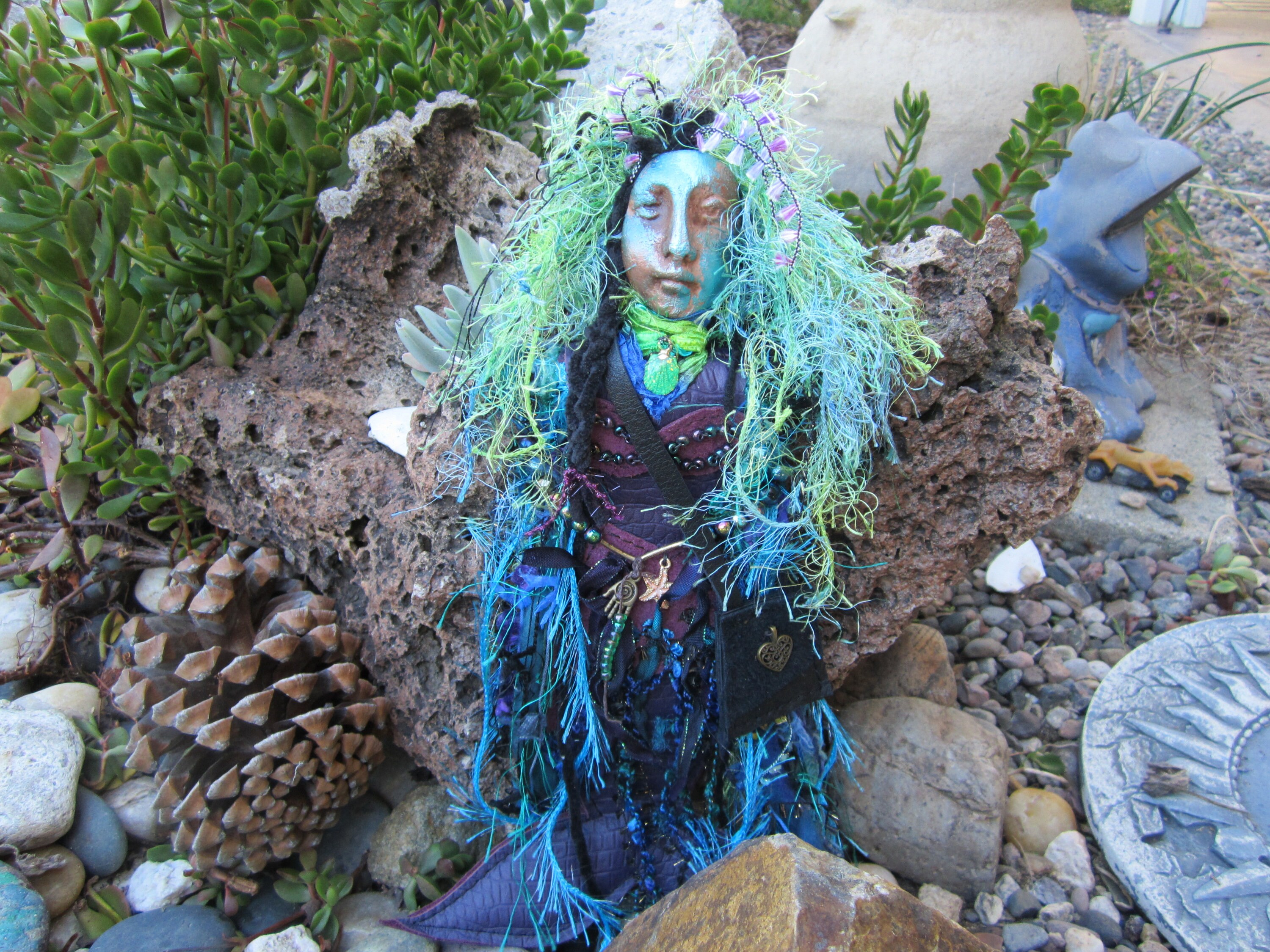 Mermaid Goddess Doll OOAK Spirit of the Deep Doll Handmade - Etsy