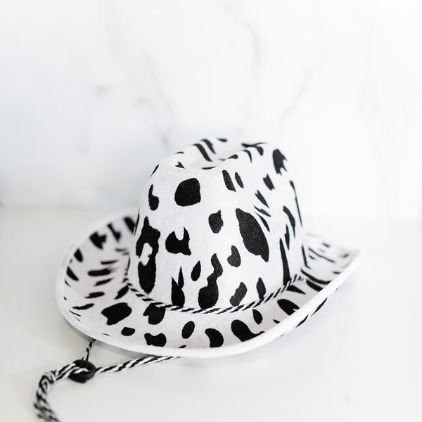 Cow Print Cowboy Hat - Etsy