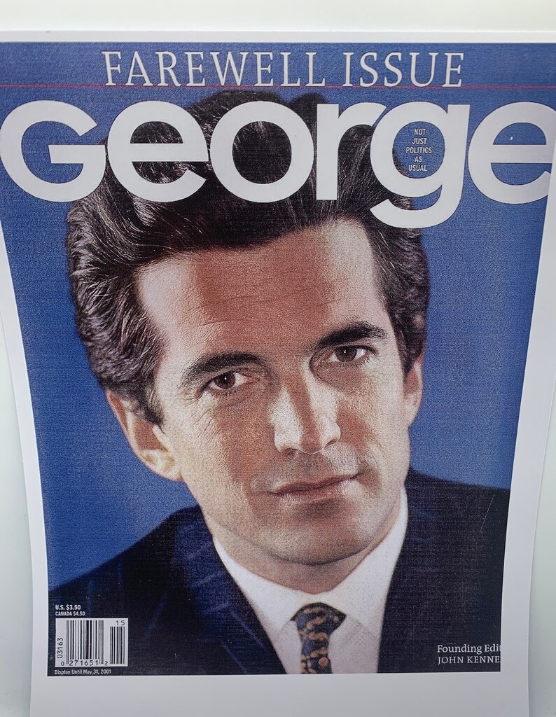 Photo Prints Jfk Jr George Magazine Kid by the Side of the | Etsy
