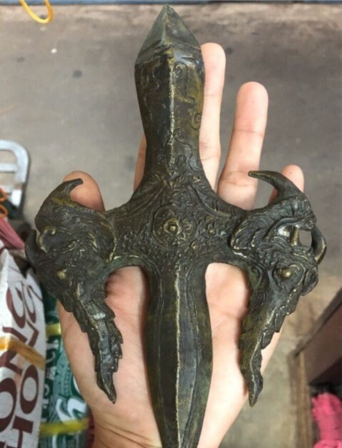 Antique Naga Trident Brass Statue - Etsy