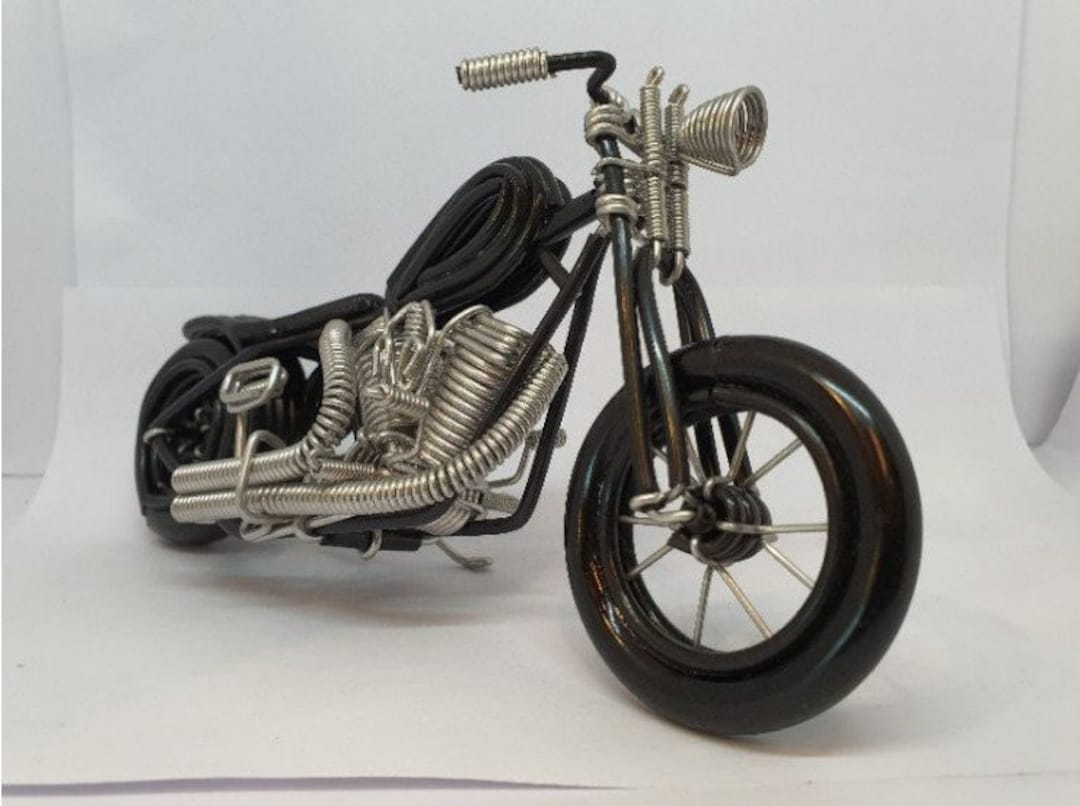Motorcycle, Wire Bending Motorcycle, Handmade Chopper Motorcycle Model ...