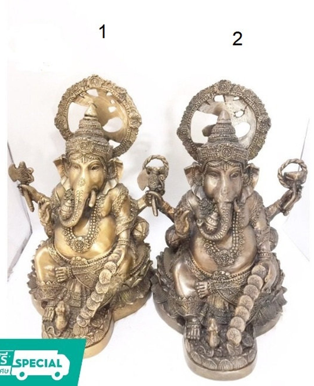 Ganesh, Ganesh, Scattering Money Posture Brass Statue - Etsy