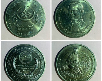 Thailand 10 Baht Reign of King Rama IX Coin Y328 1996 - Etsy