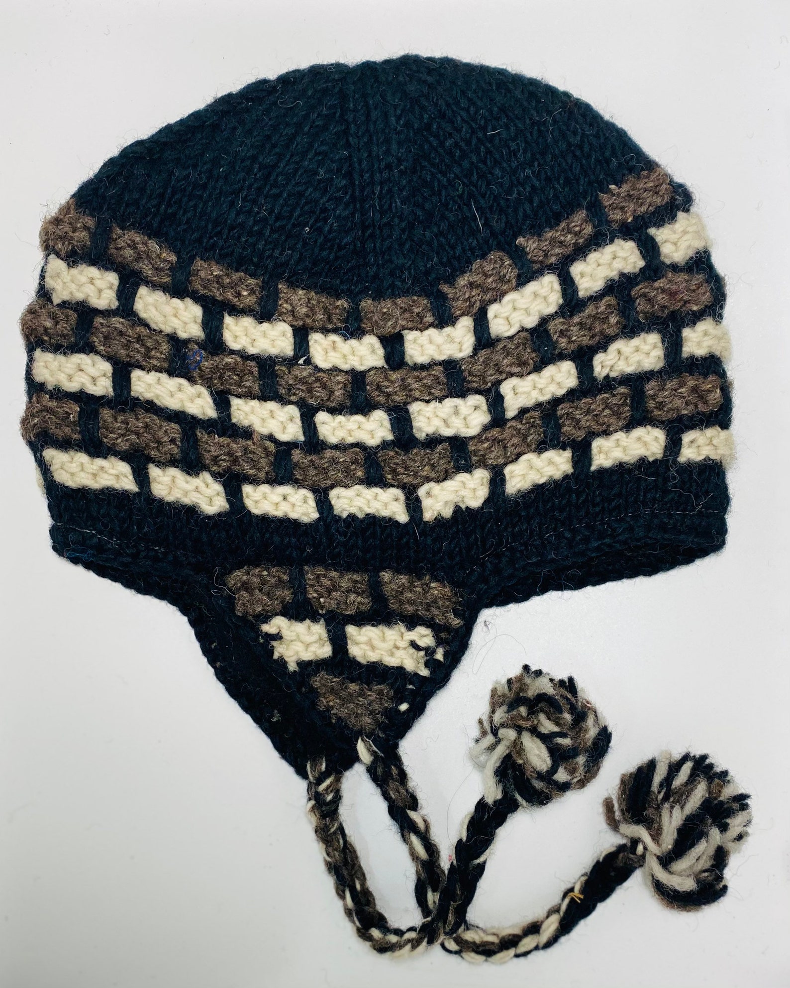 Himalayan Woolen Cap 100% Nepali Wool w Fleece/ Hand knitted | Etsy