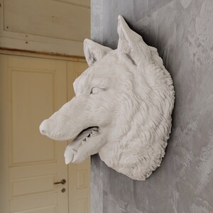 Wolf Head, Wall Art, Decor, Wall Mount, Head Taxidermy, Bear Decor ...