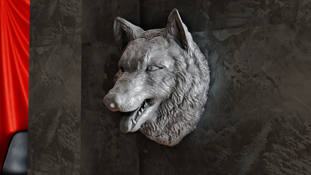 Wolf Head, Wall Art, Decor, Wall Mount, Head Taxidermy, Bear Decor ...