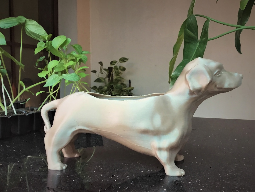Dachshund Planter, Dog Planter, Dog Pot Home and Living, Outdoor ...