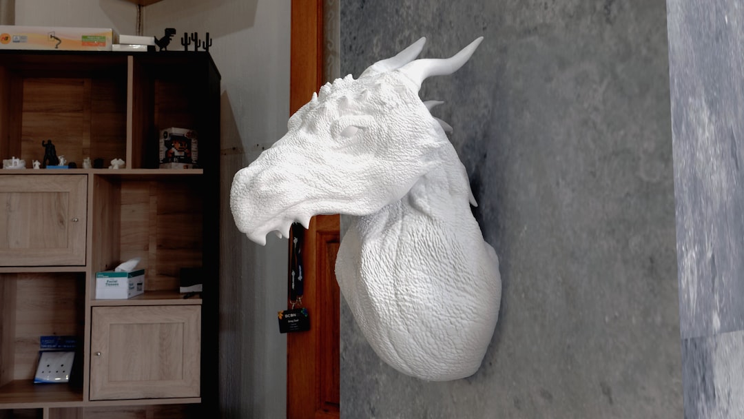 Dragon Head Wall Mount, Decor, Reptile Head, Sea Serpent, Head ...