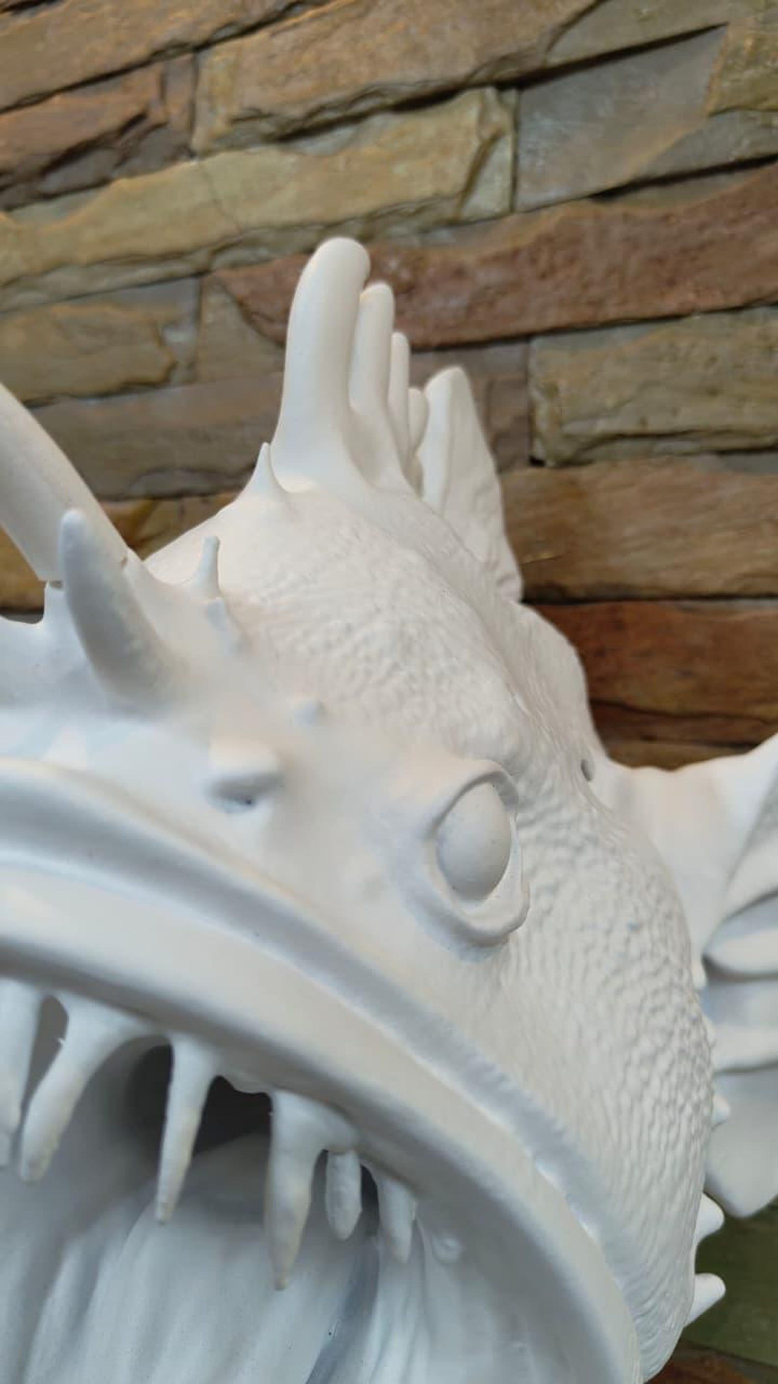 Angler Fish Head Mouth Open Wall Mount, Wall Art, Decor, Wall Mount ...