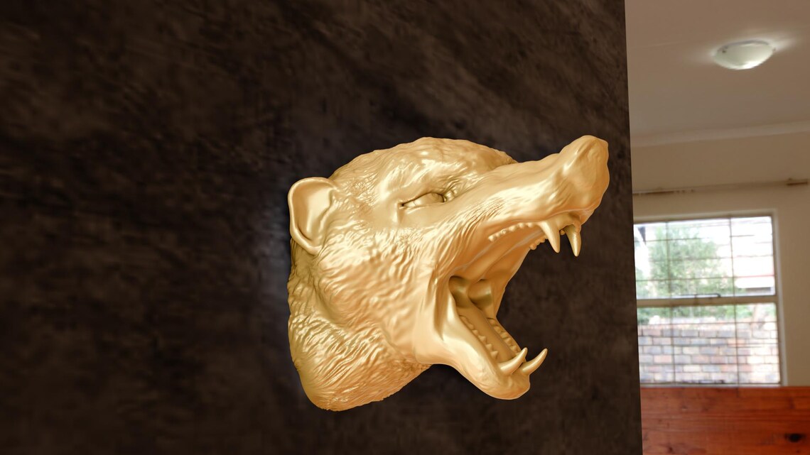 Meerkat Screaming Head Wall Mount, Wall Art, Decor, Wall Mount, Head ...
