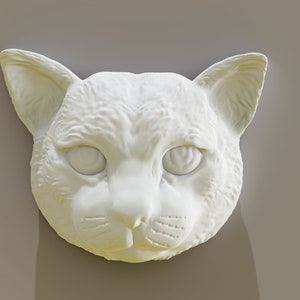 Cat Head Wall Mount, Animal, Feline , Pet, Home Decor, Home and Living ...