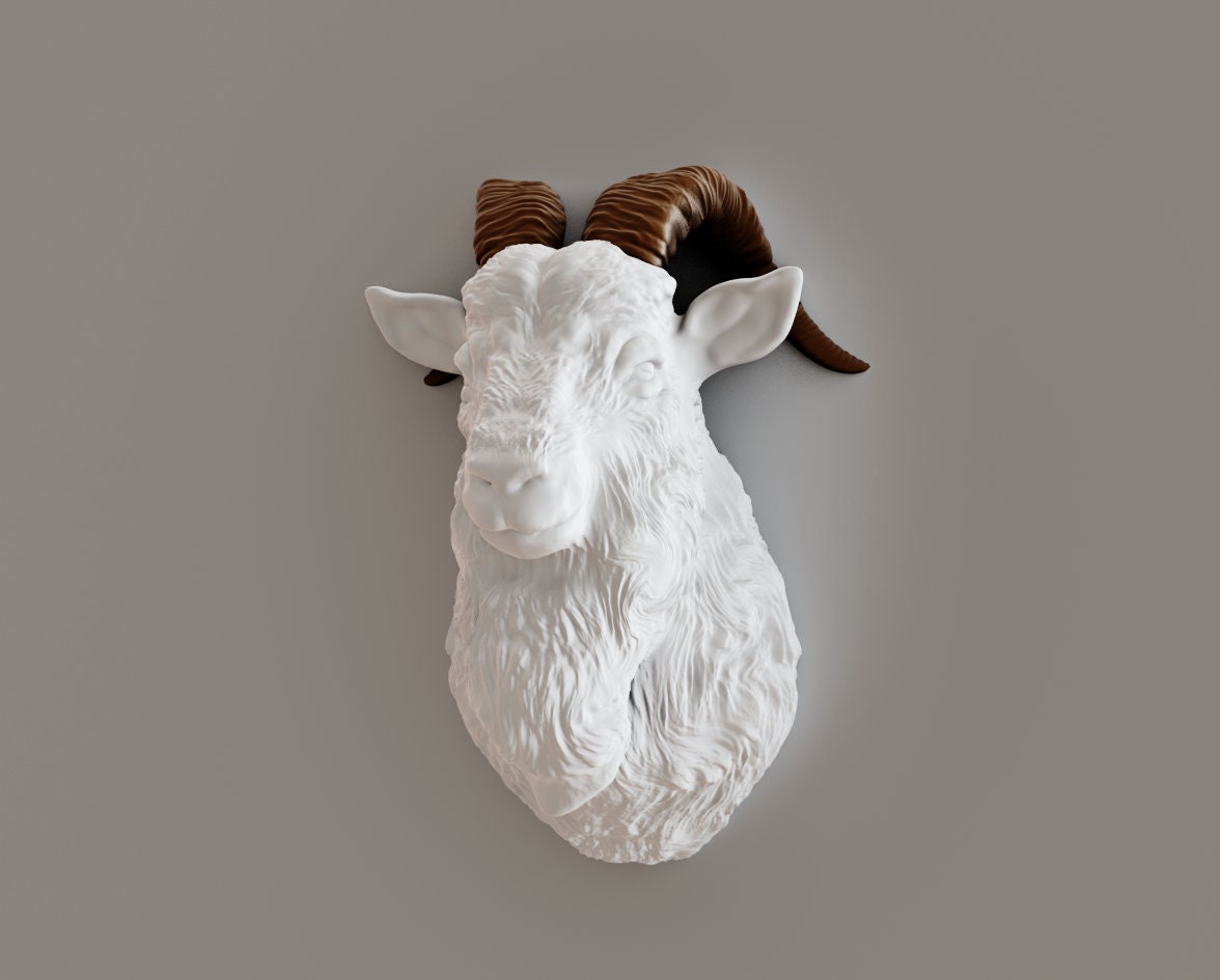 Goat Head Wall Planter, Mount, Succulent Pot, Vase, Bowl , Keychain ...