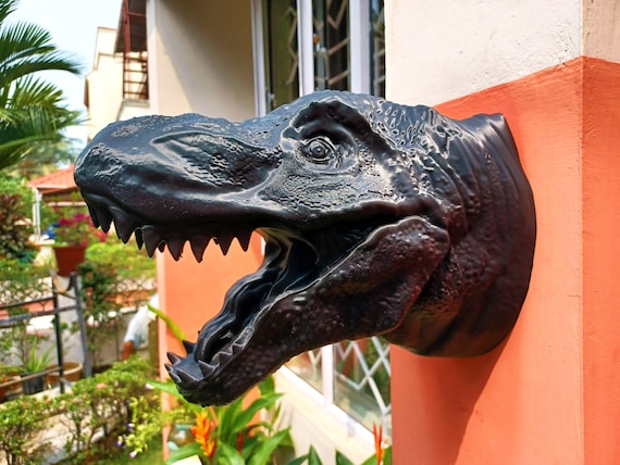 T Rex Head Wall Mount Faux Taxidermy T Rex Head Sculpt | Etsy