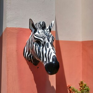 Zebra Head,wall Mounted 3d Jungle Animal Head Modern Decor,home Decor ...