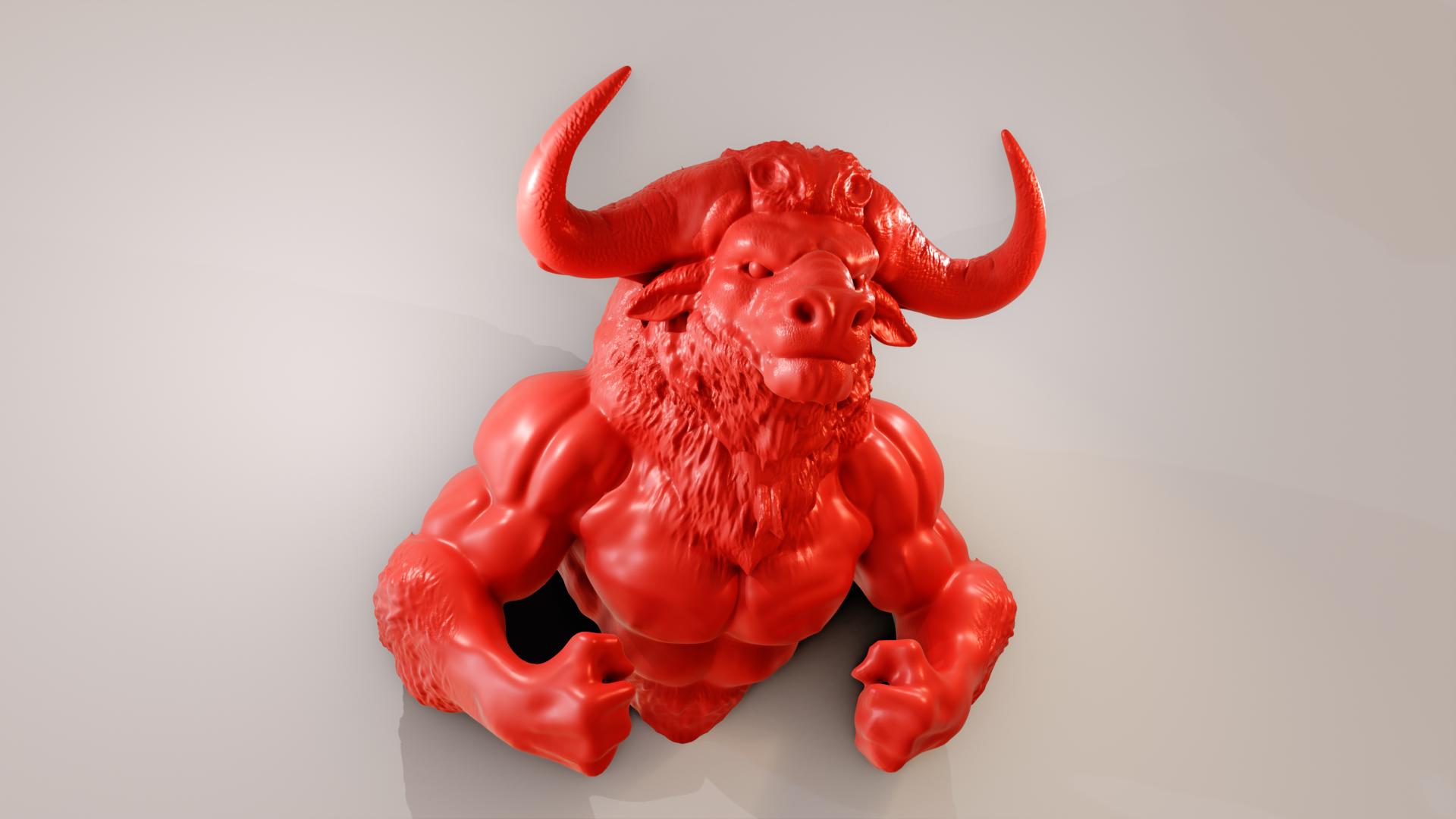 Minotaur Head Wall Mount With Arms, Greek Mythical, Spanish Bull Head ...
