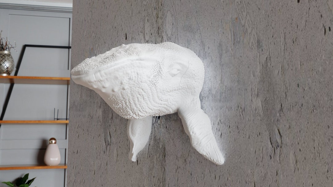 Hump Back Whale Head Wall Mount Farm and Home Decor, Sea Head Wall ...