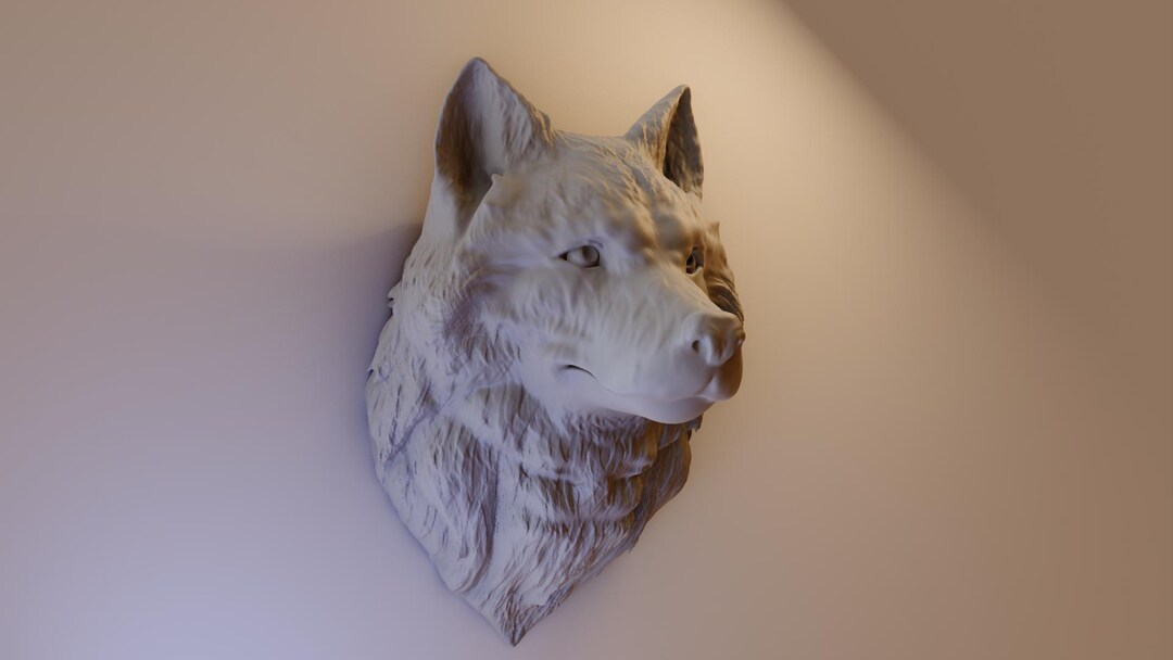 Wolf Head, Wall Art, Decor, Wall Mount, Head Taxidermy, Bear Decor ...