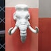 Mammoth Head Wall Mount, Mammoth Art, Animal Head, White Faux Taxidermy ...