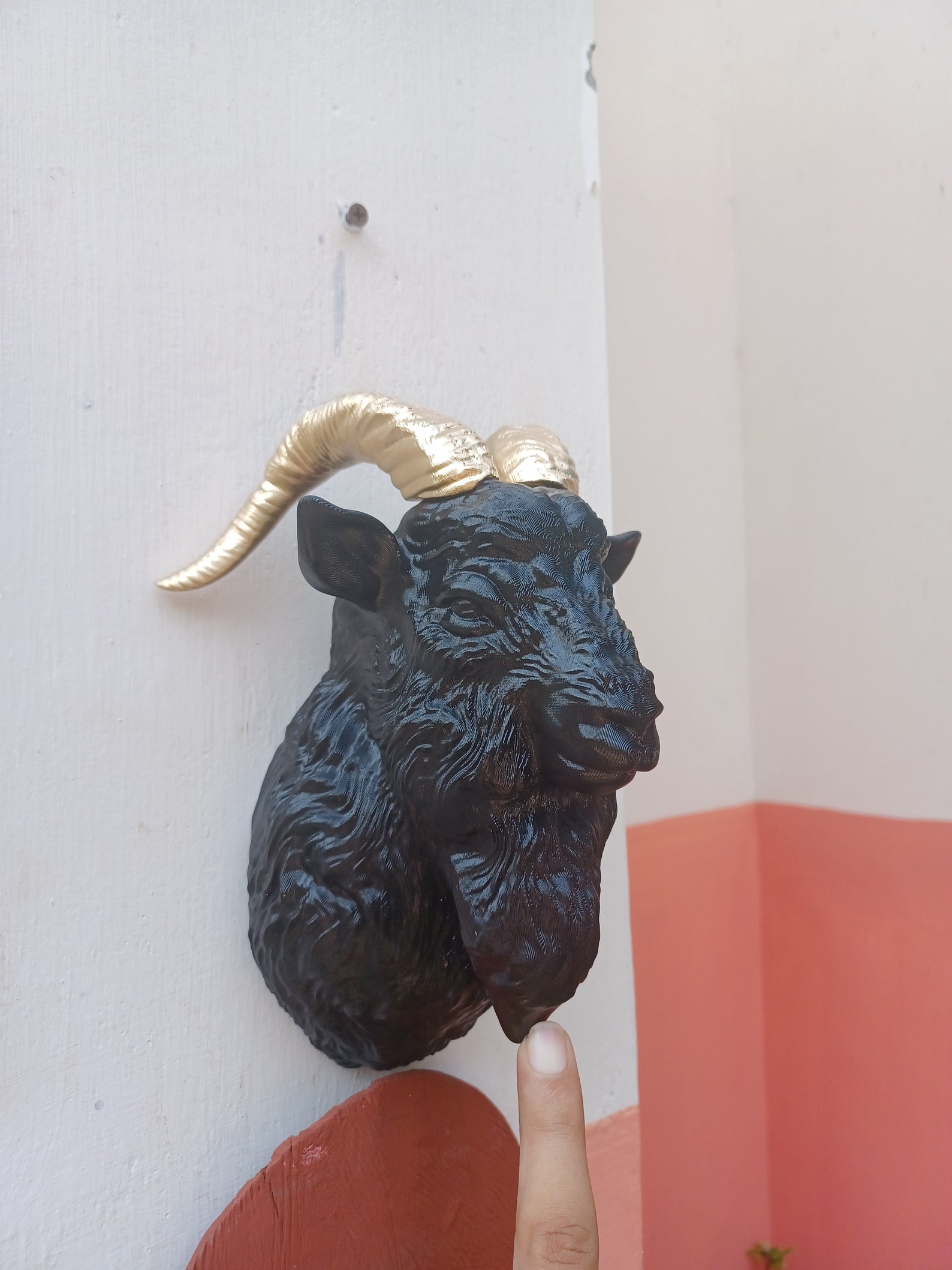 Goat Head Wall Mount, Farm Decor, Farm Animal Decor - Etsy