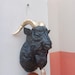 Goat Head Wall Mount, Farm Decor, Farm Animal Decor - Etsy
