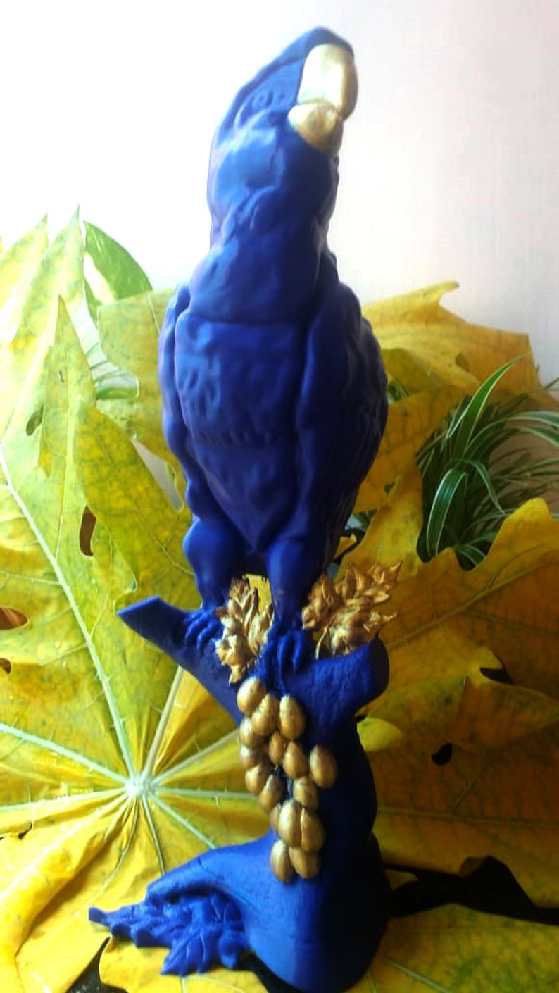 Macaw Statue, Macaw Figurine, Macaw Home Decor, Macaw Sculpture ...