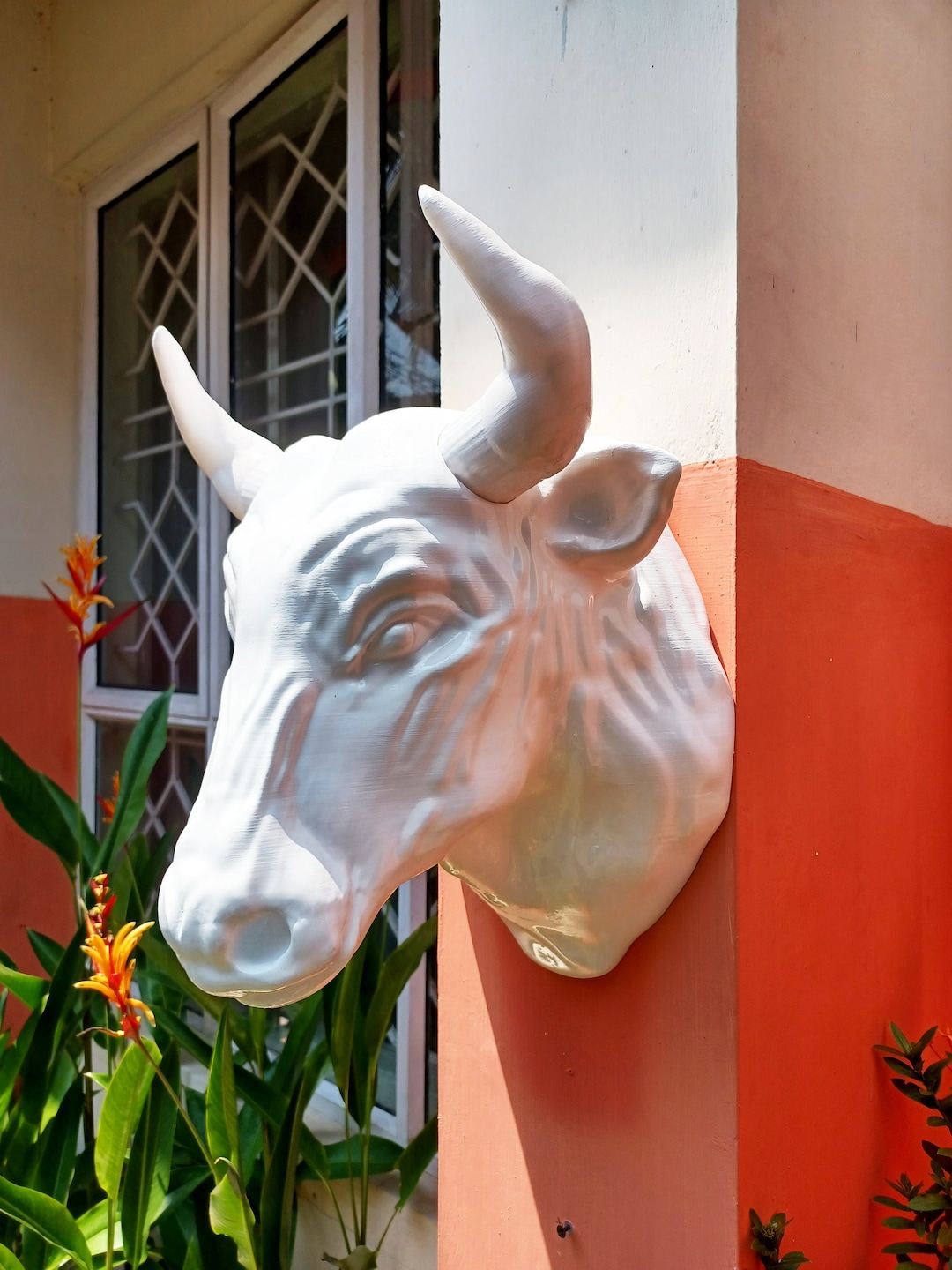 Bull Head Wall Mount Farm and Home Decor - Etsy